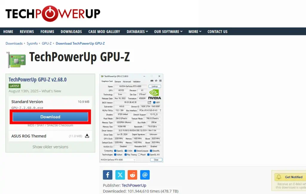 偽造品の検知も出来るGPU/ビデオカードユーティリティソフト GPU-Z | パソコン備忘録